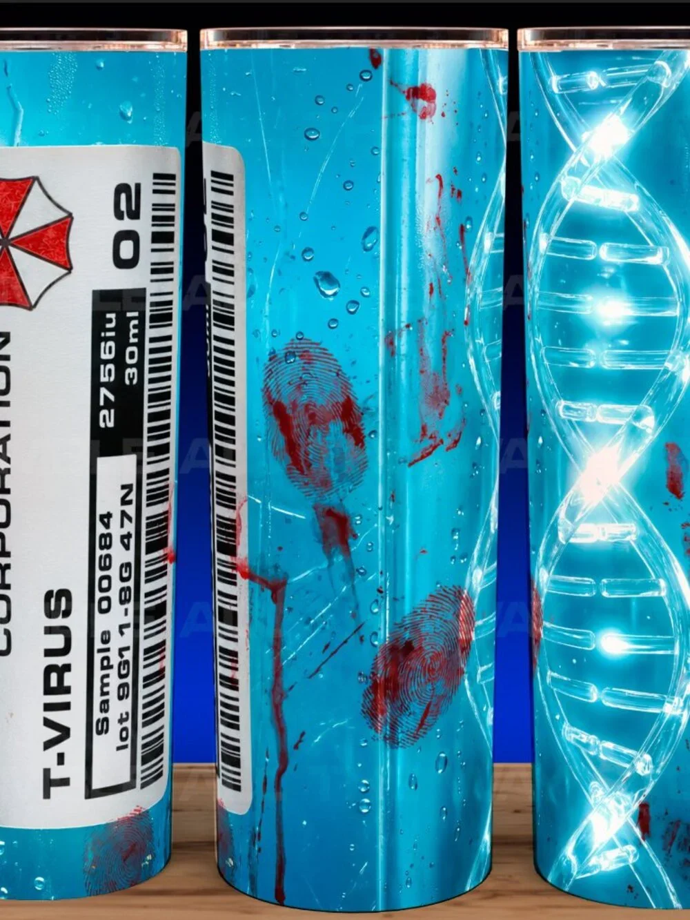 Dining | Resident Evil Tvirus Dna Strand 2 Blue Canister Cup Mug ...